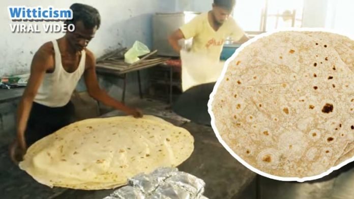 Viral Video of a Guy Making Giant Roti (Chapati), Amazing Indian Food
